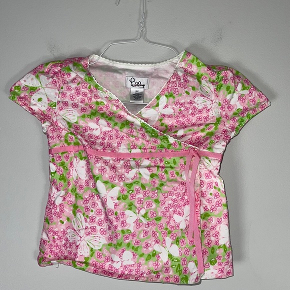 Lilly Pulitzer | Shirts & Tops | Lilly Pulitzer Girls 6x Pink Green ...